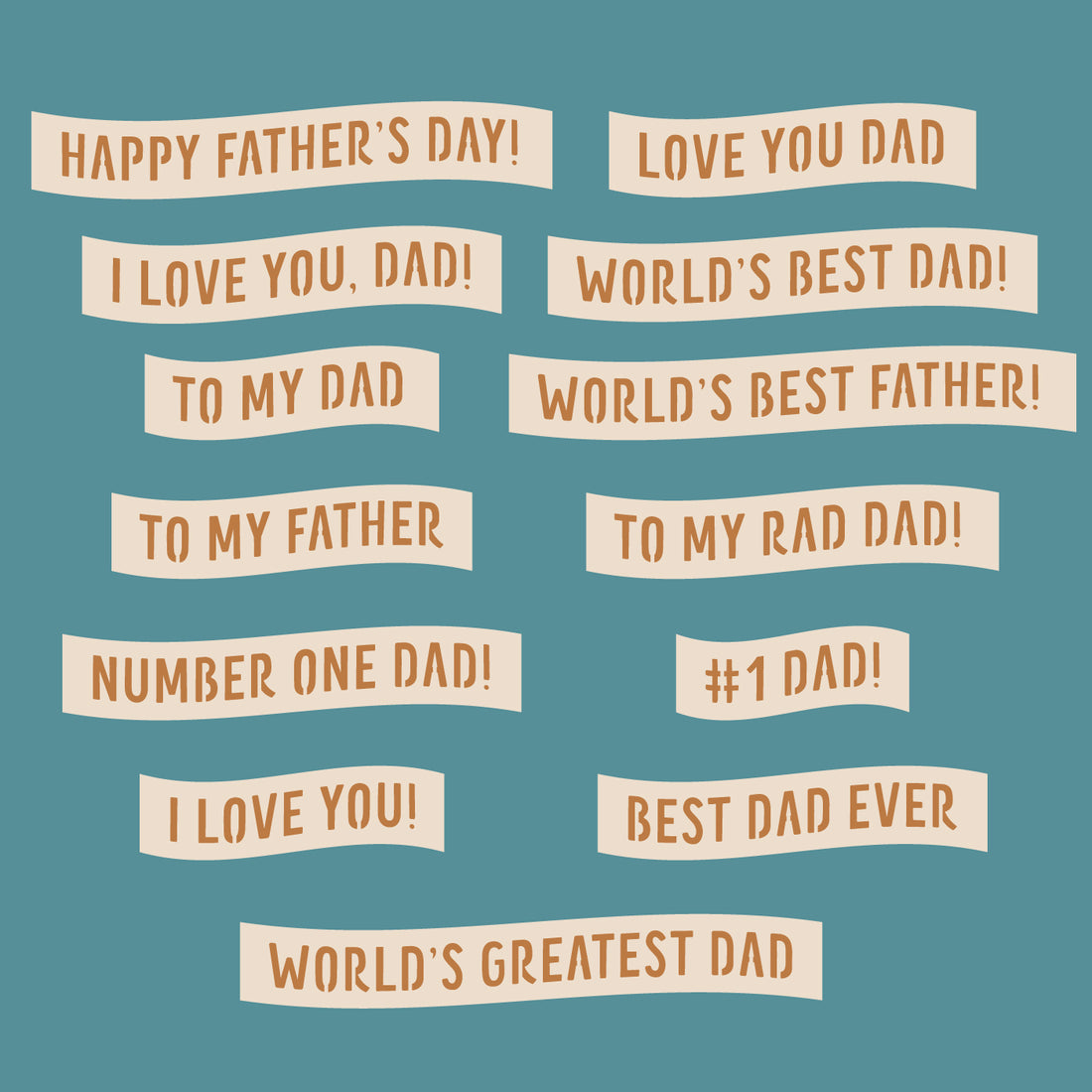 FREEBIE - Father's Day Phrases Pack SVG – Furrow and Feather SVG