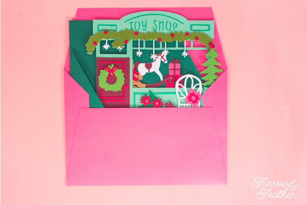 Christmas Toy Shop Card SVG – Furrow and Feather SVG