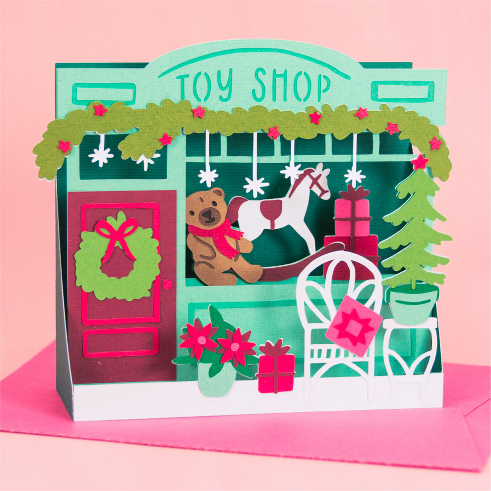Christmas Toy Shop Card SVG – Furrow and Feather SVG