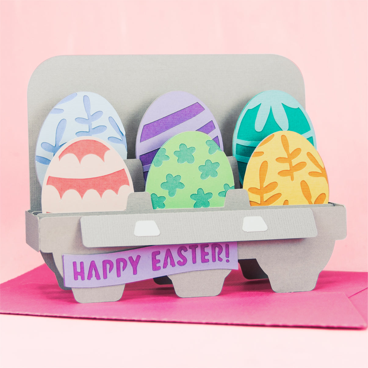 Easter Egg Carton Card - Easter Card SVG – Furrow and Feather SVG
