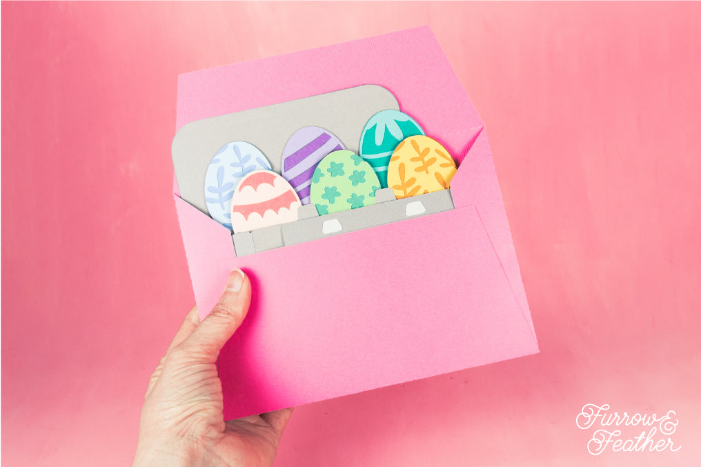 Easter Egg Carton Card - Easter Card SVG – Furrow and Feather SVG
