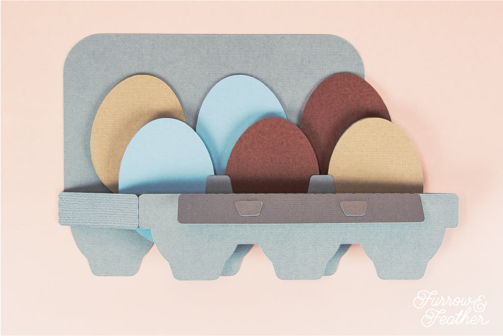 Chicken Egg Carton Card - Backyard Chickens Card SVG – Furrow and ...