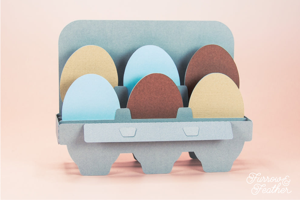 Chicken Egg Carton Card - Backyard Chickens Card SVG – Furrow and ...