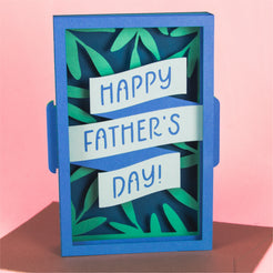 Happy Father's Day Card - 3D Dad and Grandpa Card SVG – Furrow and ...