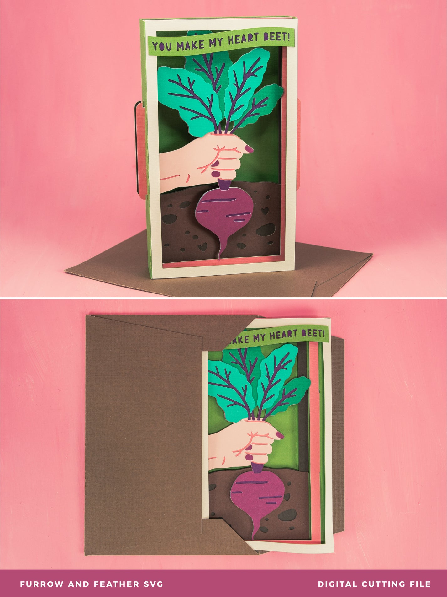 You Make My Heart Beet SVG - Valentine's Day Card SVG – Furrow and ...