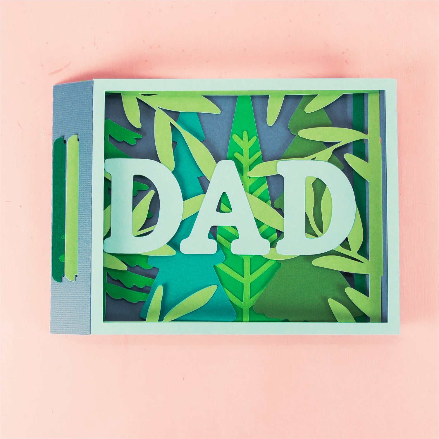 Layered Dad Card - 3D Father's Day Card SVG – Furrow and Feather SVG