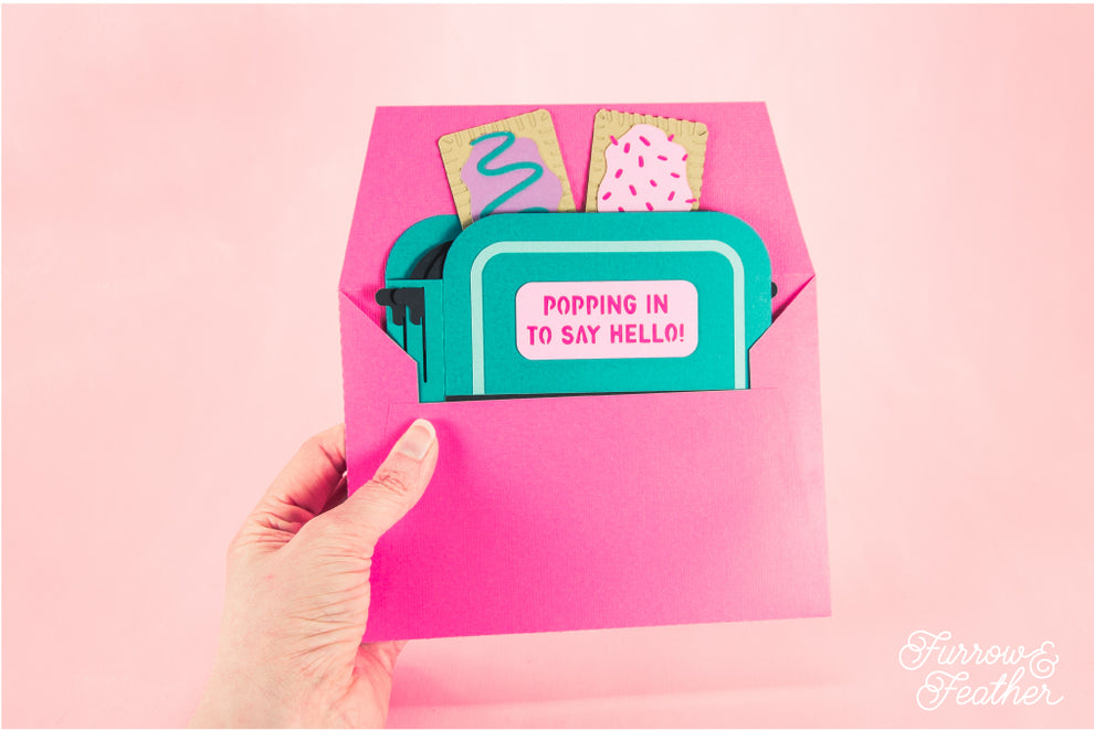 3D Toaster Pastries Card - Any Occasion Card SVG – Furrow and Feather SVG