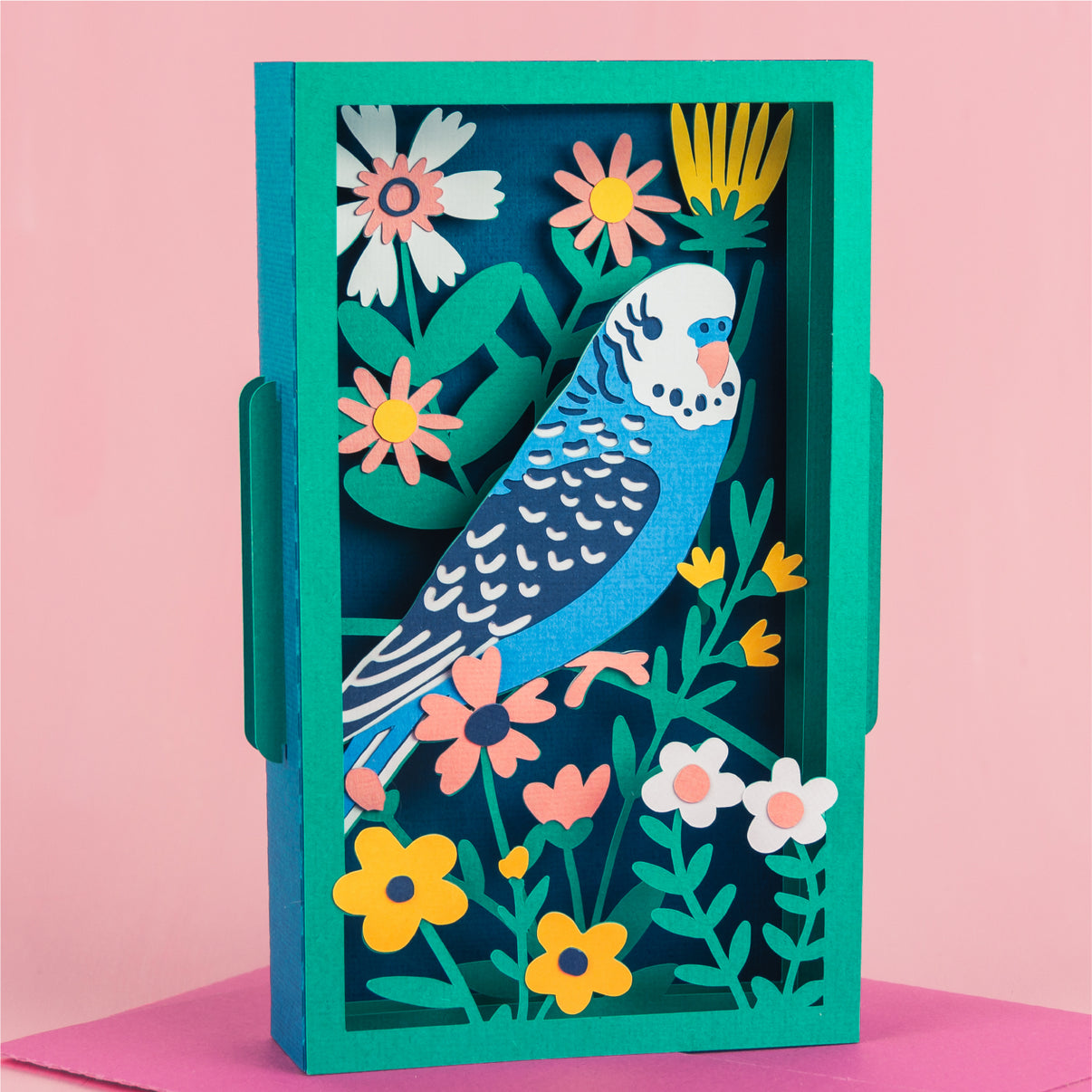 Budgie Parakeet Card SVG – Furrow and Feather SVG