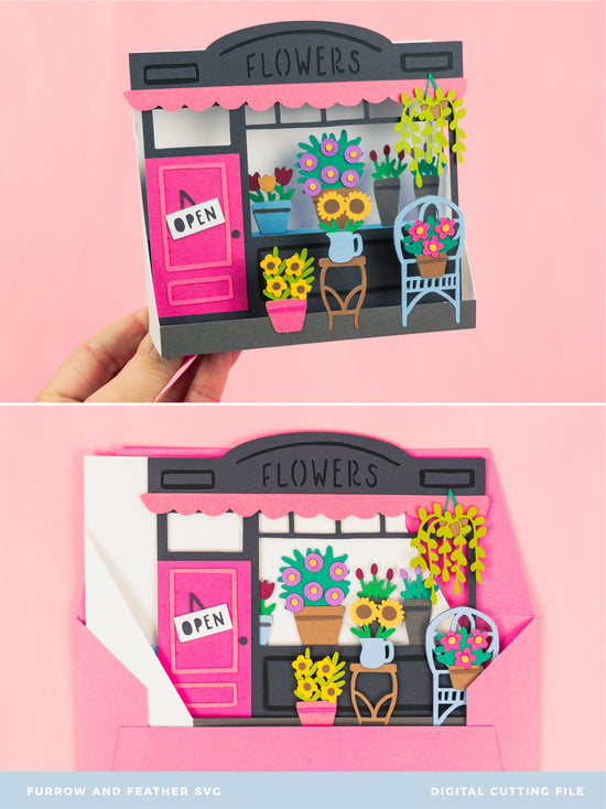 Mother's Day Flower Shop Card SVG – Furrow and Feather SVG