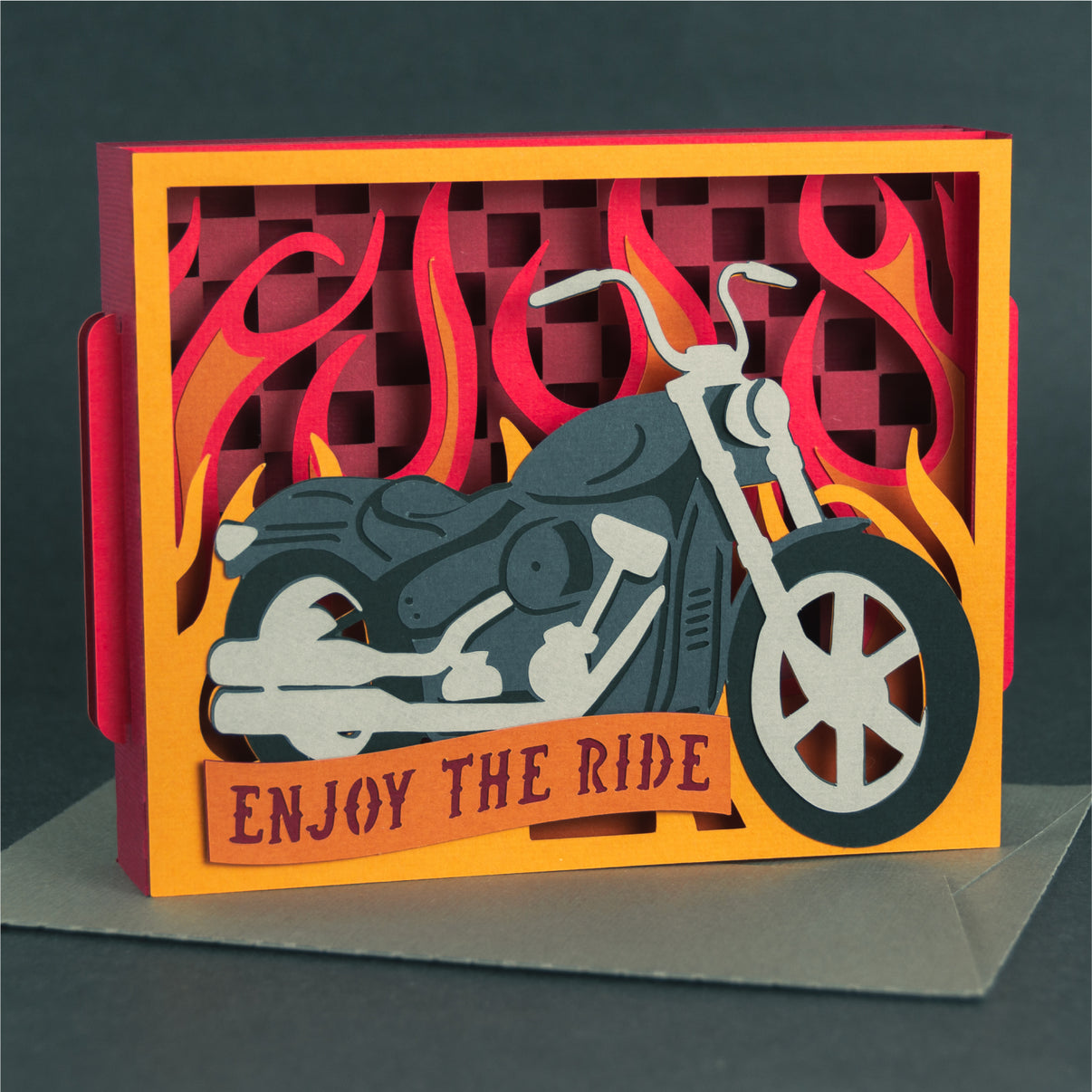 Motorcycle Card SVG – Furrow and Feather SVG