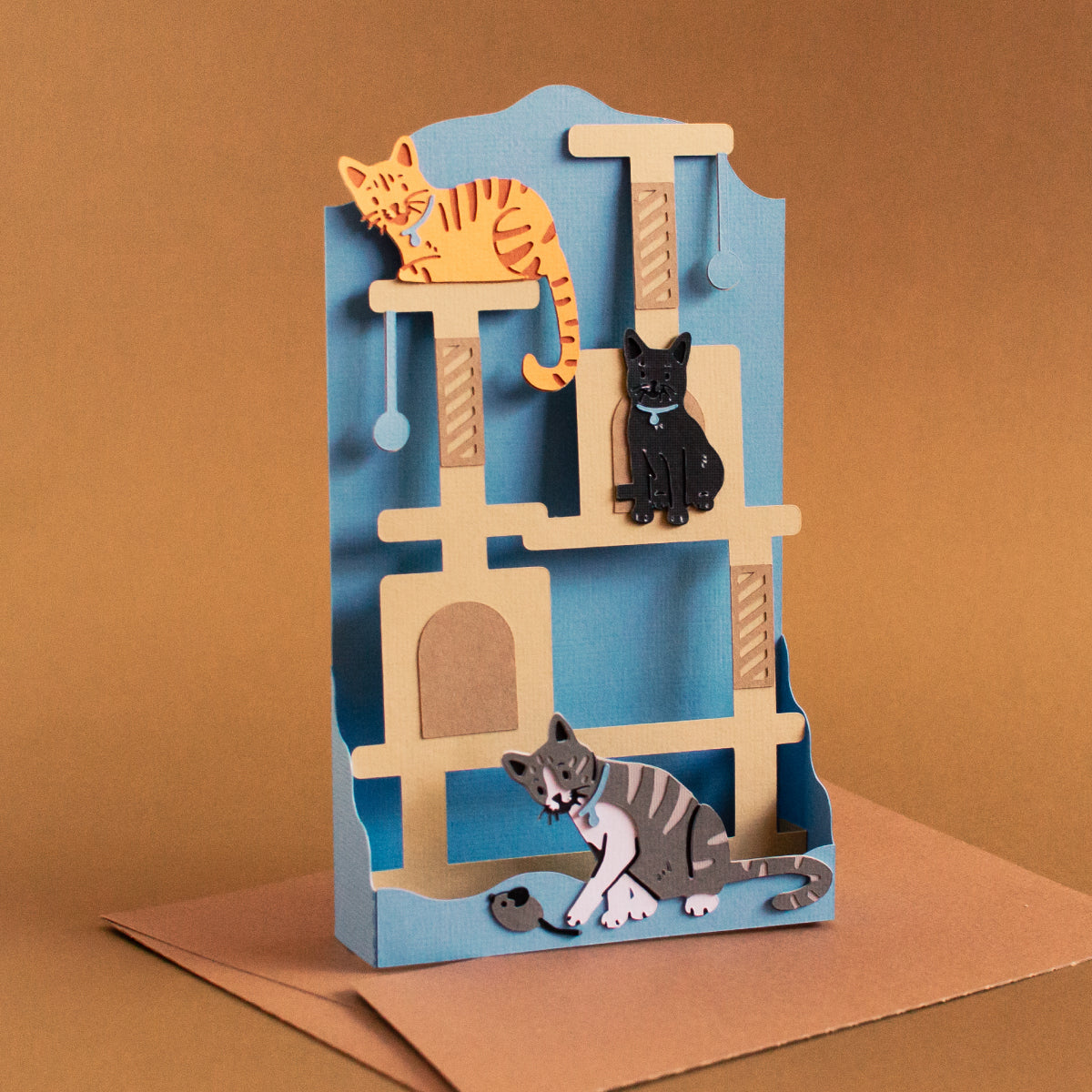 Cat Tree Card SVG – Furrow and Feather SVG